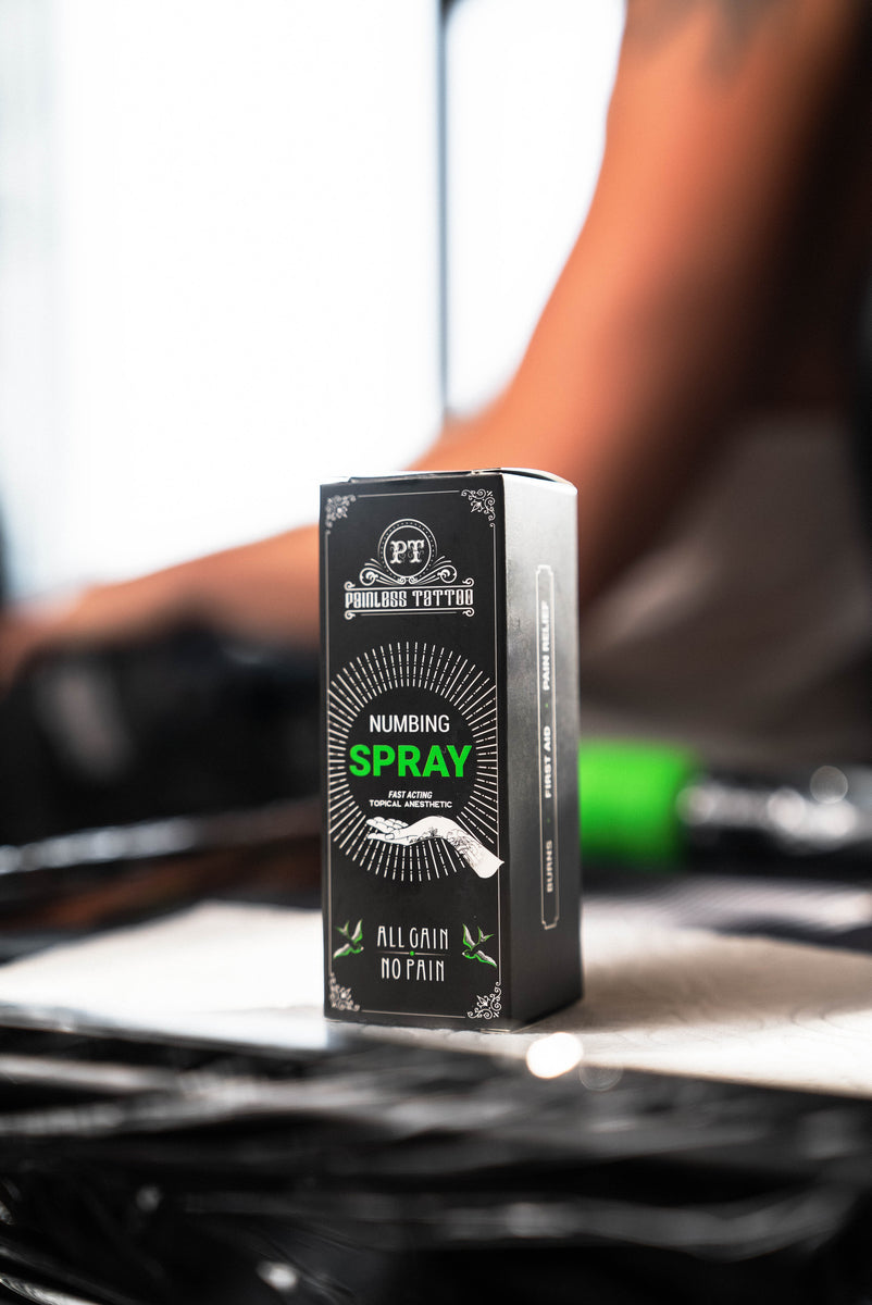 Painless Tattoo Numbing Spray – PainlessTattoo